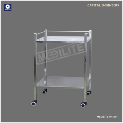 INSTRUMENT TROLLEY STAINLESS STEEL | MEDILITE